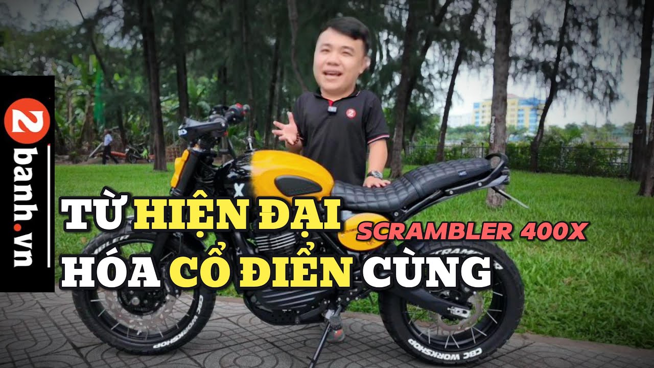 Đây là Triumph Scrambler 400X nhưng sao chiếc xe độ đến từ CBC Workshop ...