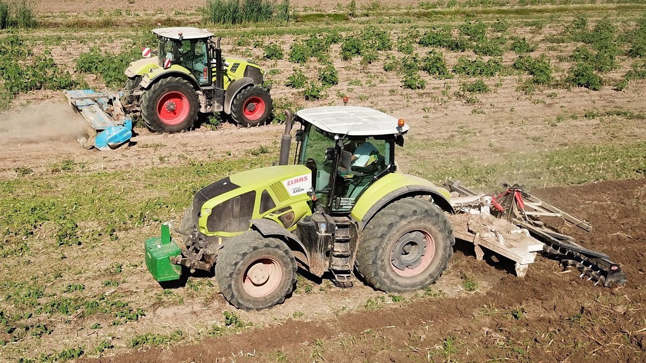 Claas Axion 950 | Ripuntatore MGP Magnum 9 ancore - YouTube