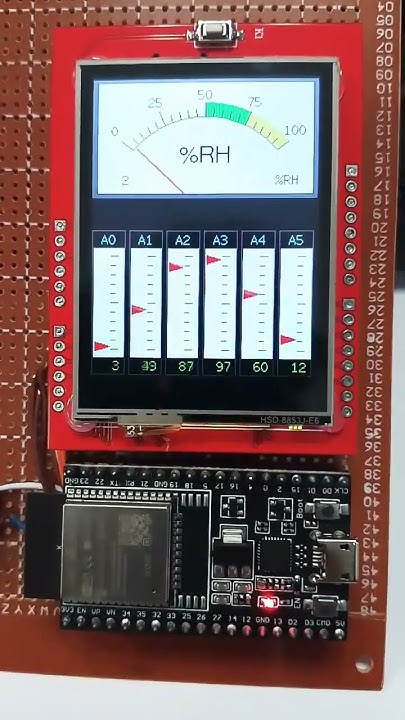 TFT Meters ESP32 With 2.4" ILI9341 TFT_eSPI #esp32 #arduino #display #iot - YouTube
