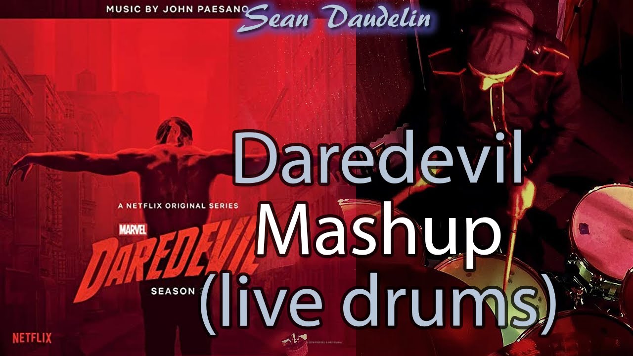 Daredevil's Theme Comes Alive: Dynamic Mashup with Live Drums - YouTube