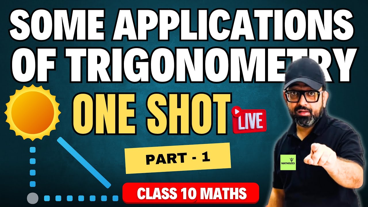 Applications of Trigonometry in One Shot-01 | Heights & Distances-1 ...