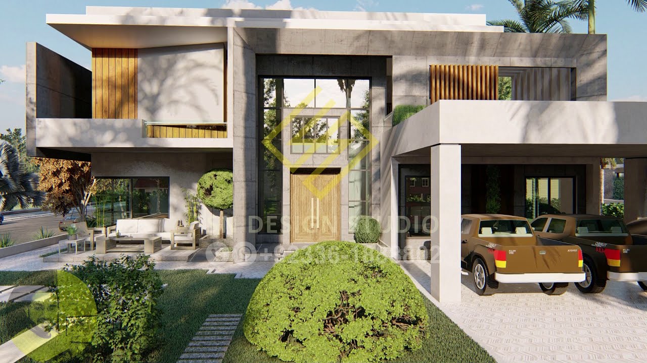 Realistic House Design render | 2 kanal | (Exterior) | Contemporary ...