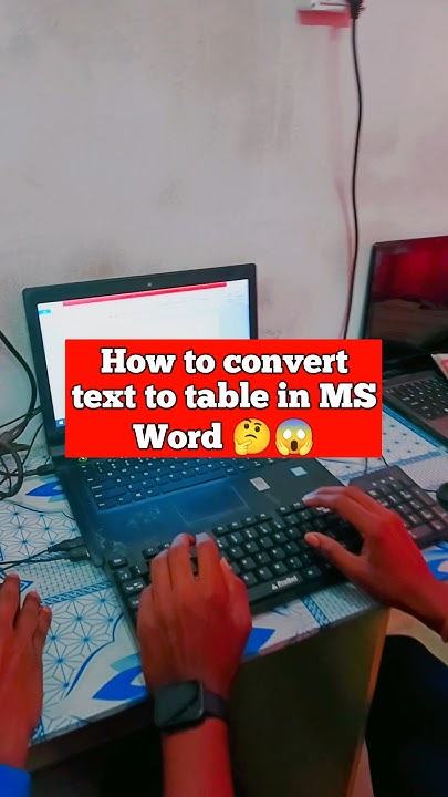 How to convert text to table 😱 #computer #msword #excel #shorts #viral - YouTube