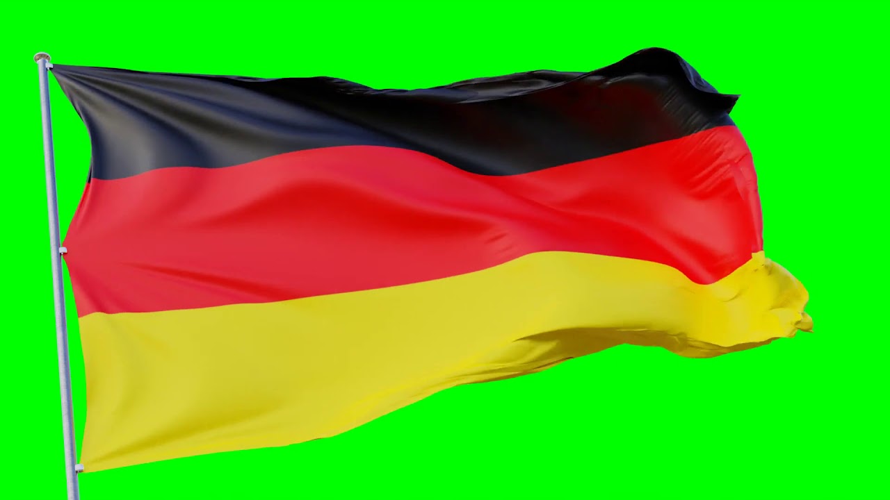germany flag green screen - YouTube
