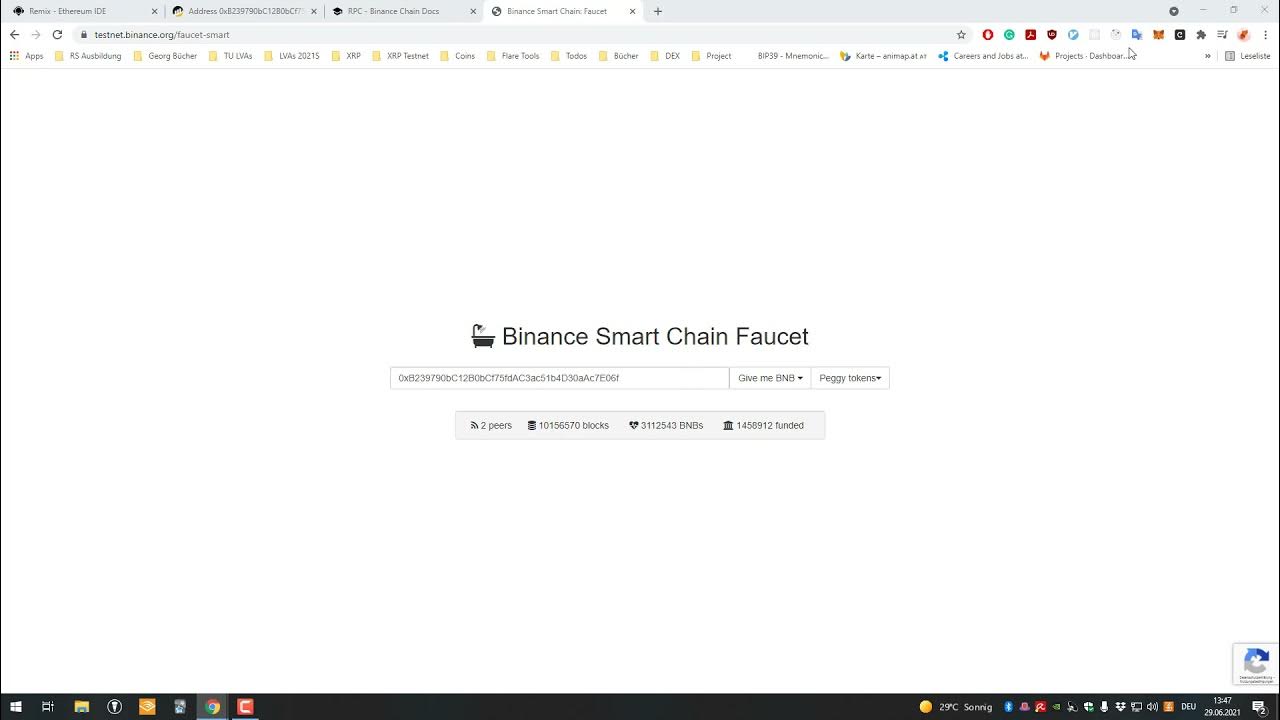 Deploying a smart contract to the BSC testnet - YouTube