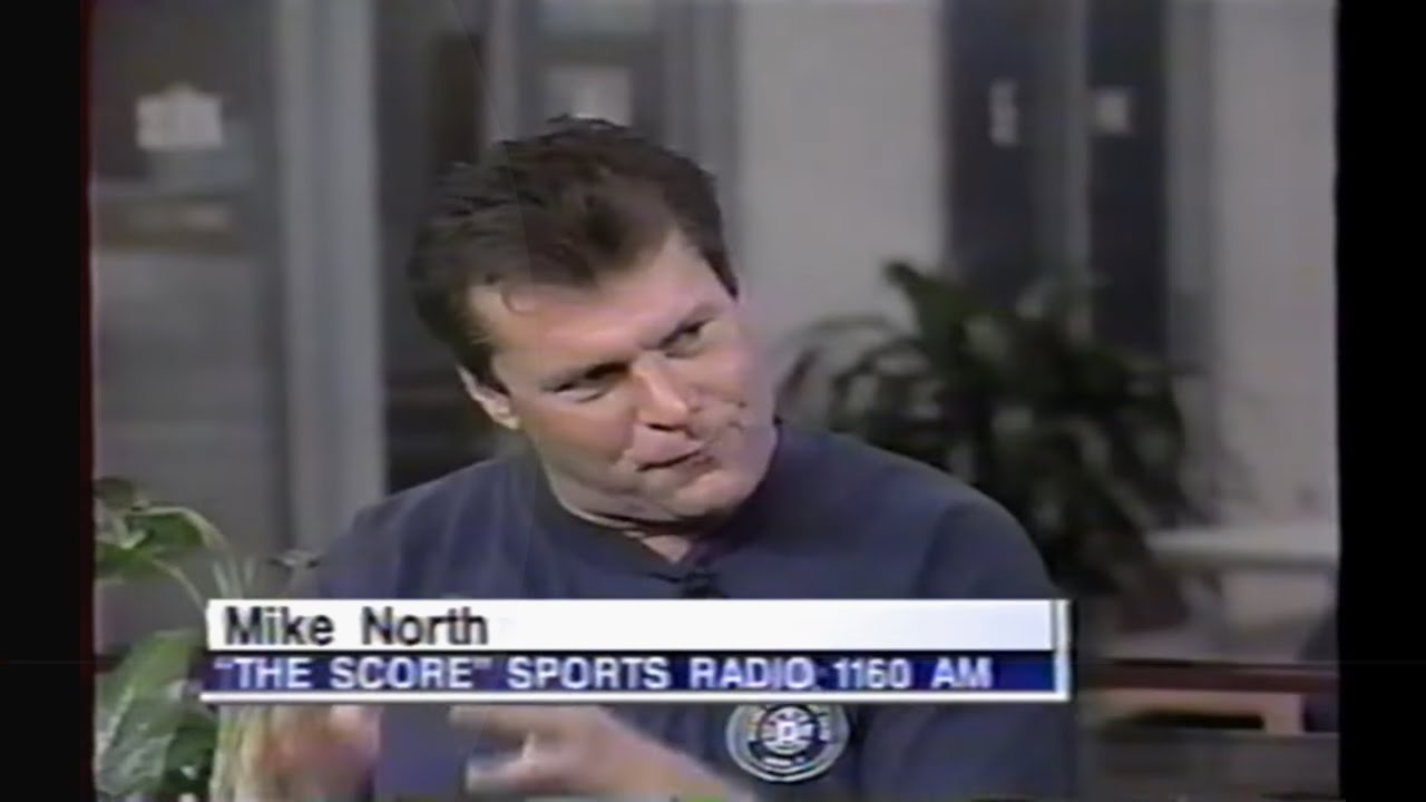 WSCR Legend Mike North on CLTV Sports Page - OddsCouple - 1999 - YouTube
