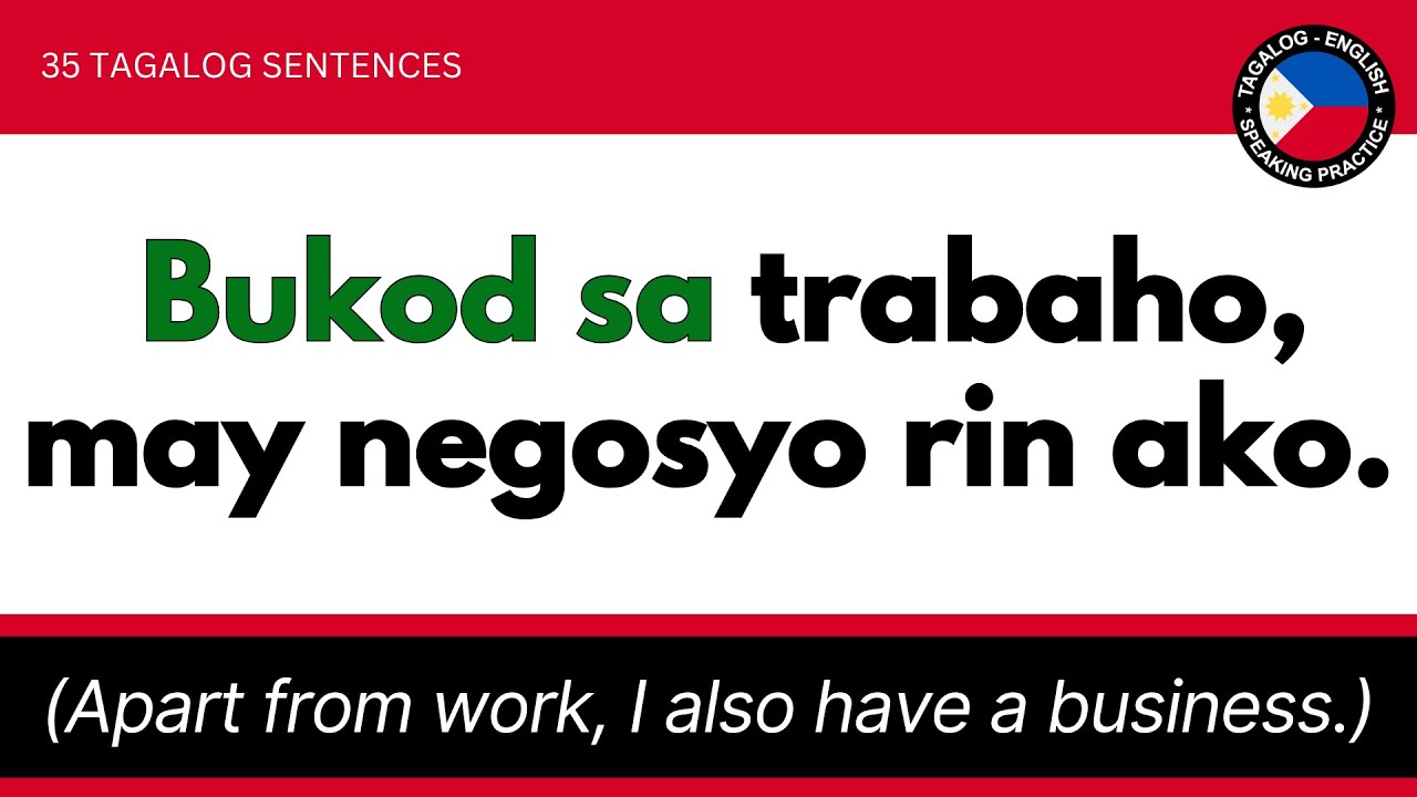35 Tagalog Sentences with English Translations | Learn Filipino Phrases ...