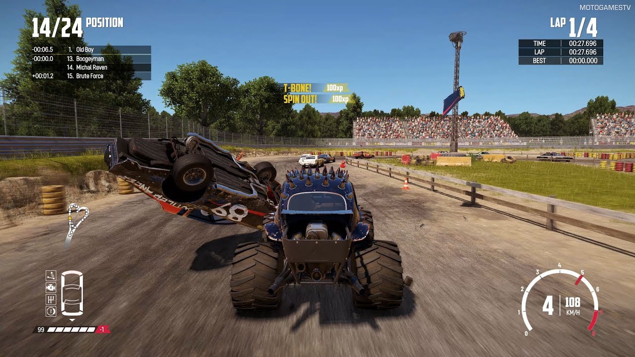 Wreckfest - Bugzilla at Bonebreaker Valley Gameplay [Modified Monsters ...