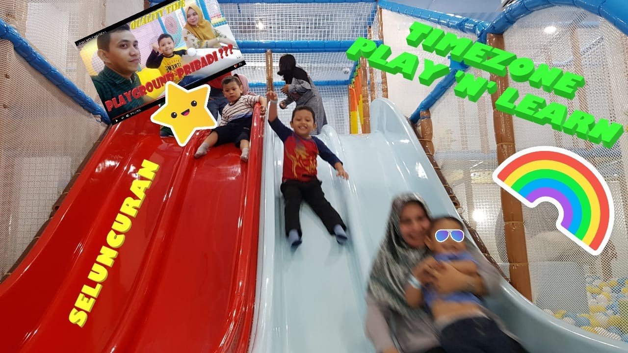 Bermain di Play Ground Terbaru bersama KENZY & KEENAN | Timezone Play ...