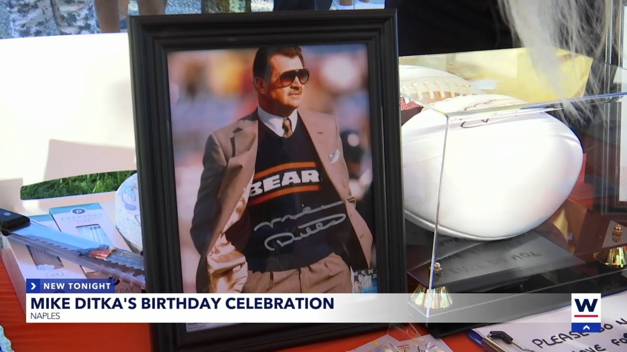 Fans celebrate Mike Ditka's birthday with pickleball event - YouTube