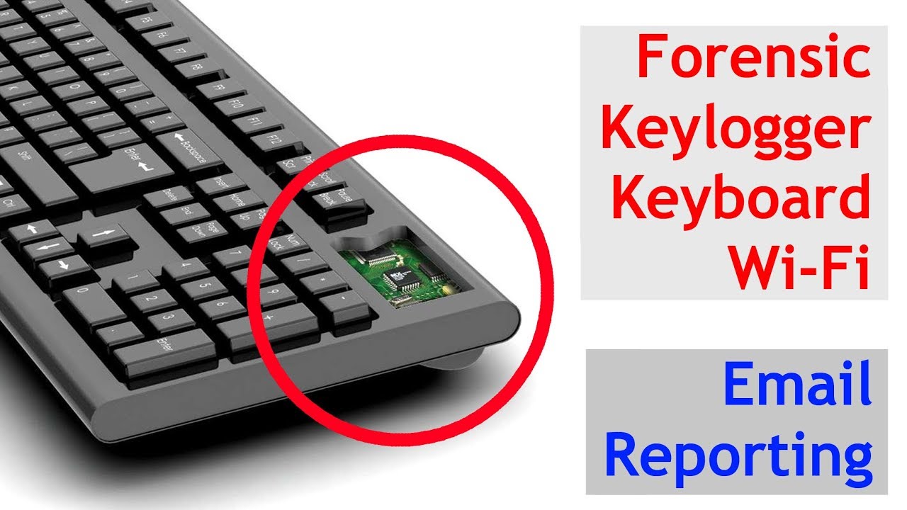 Forensic Keylogger Keyboard Wi-Fi Pro Email Reporting - YouTube