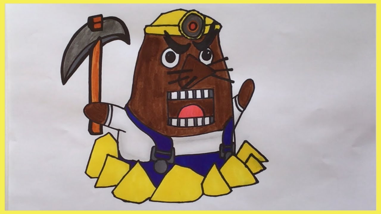 How to draw Mr Resetti ️The mole from Animal Crossing ️ - YouTube