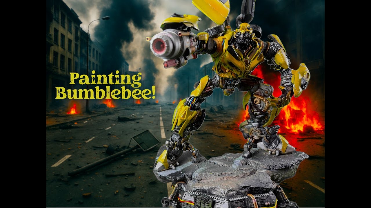 Painting a stunning 3D printed Bumblebee – Timelapse of Bringing the ...