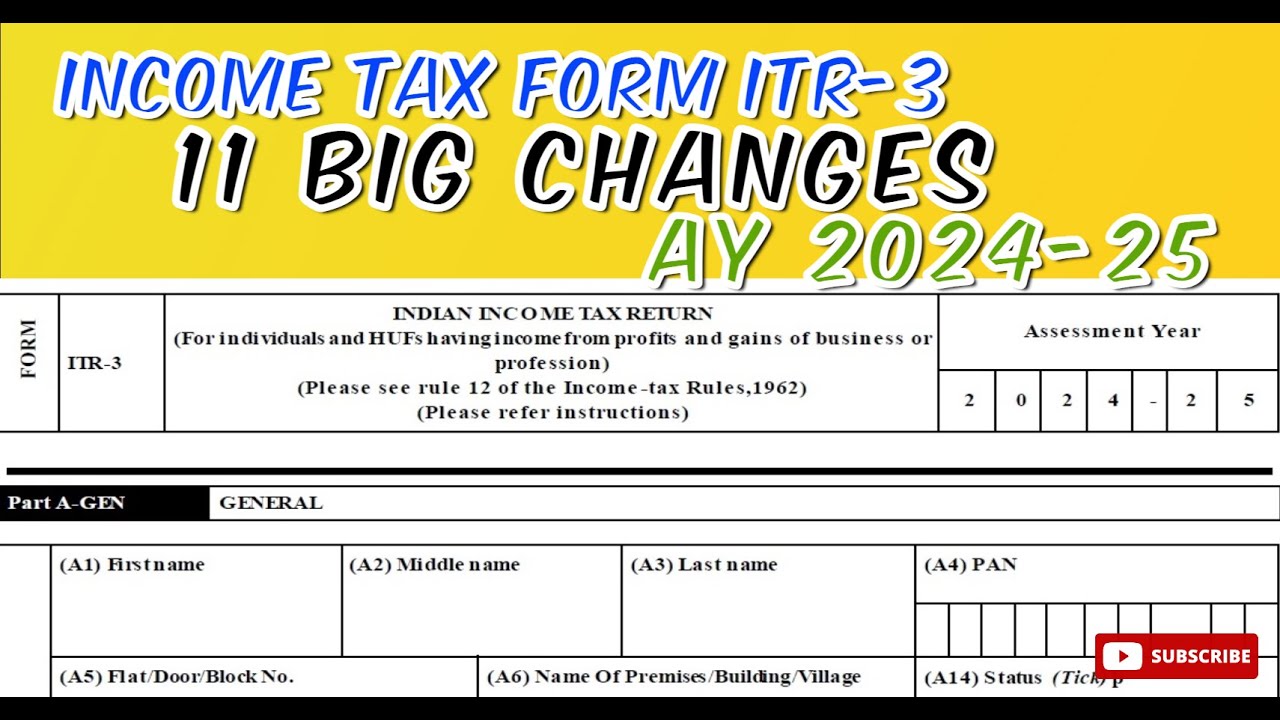 11 Big Changes in New ITR Forms for AY 2024-25 | You Must Know ...