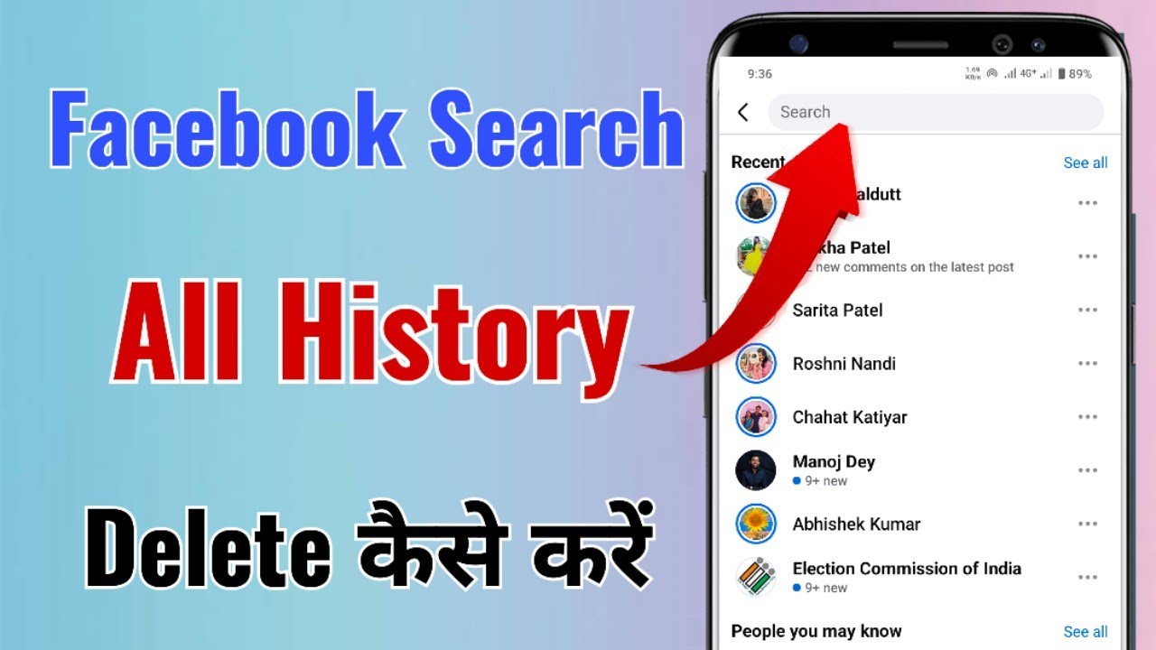 Facebook search history delete | How to delete facebook search history ...
