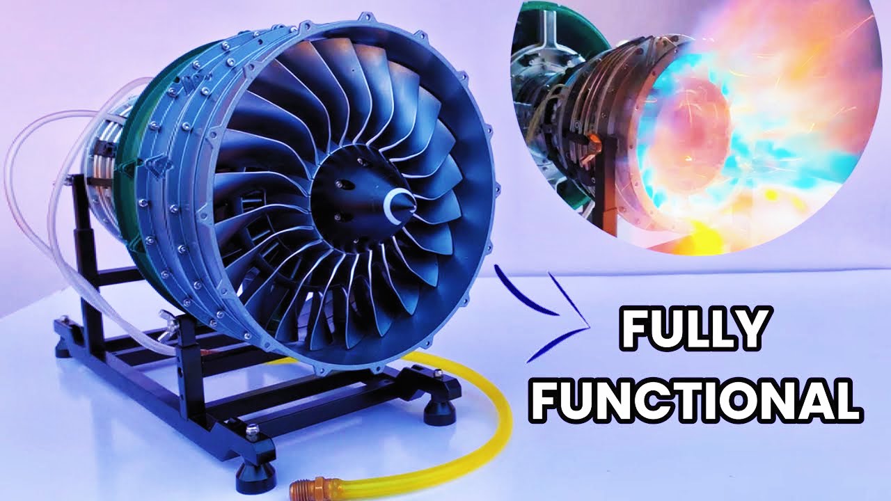 Making a Fully Functional Jet Engine | diy Jet Engine | Turbofan Engine ...