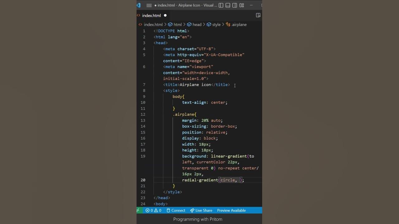 Airplane Icon Create An Airplane Icon Using Css Only Css Youtube