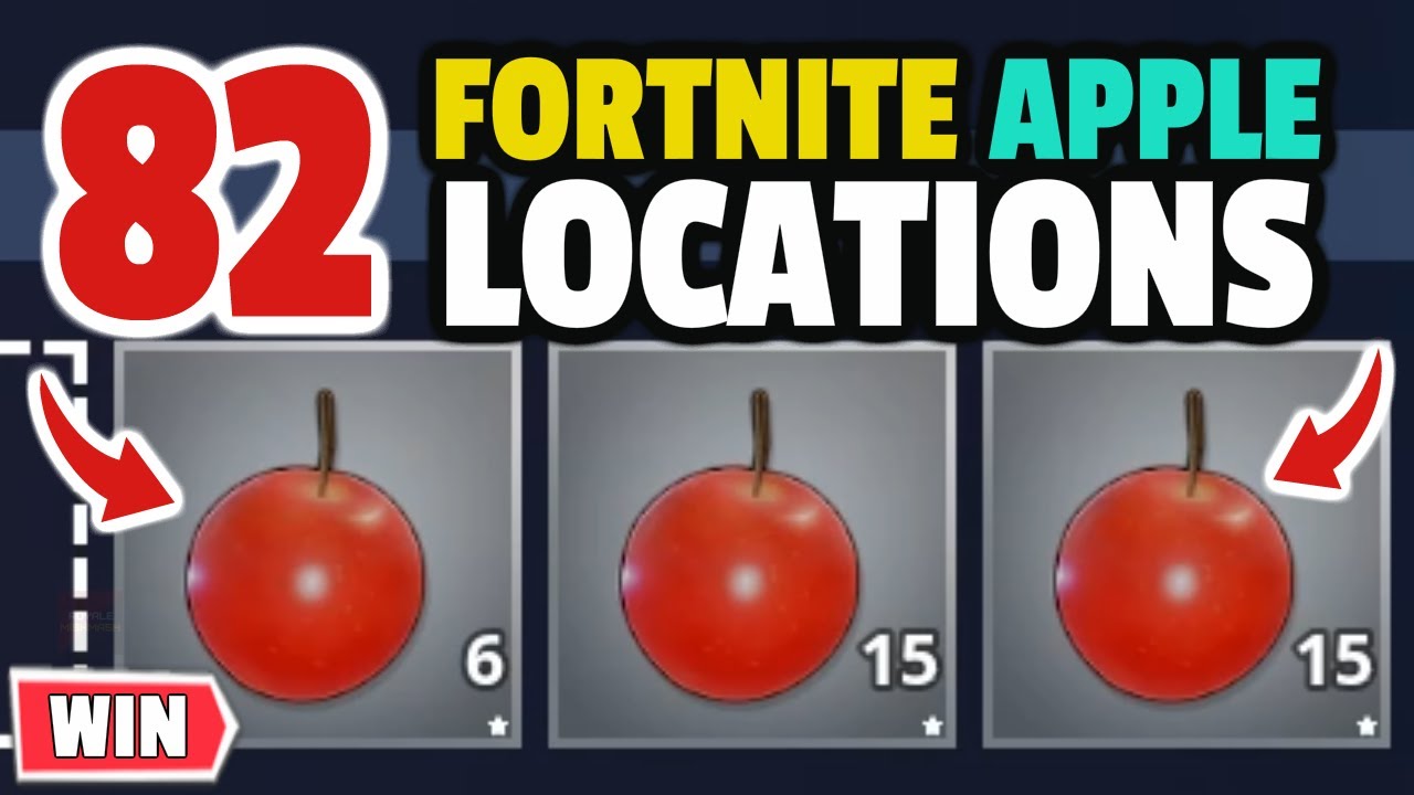 Fortnite APPLE Locations Guide | All apple location in fortnite | Apple ...