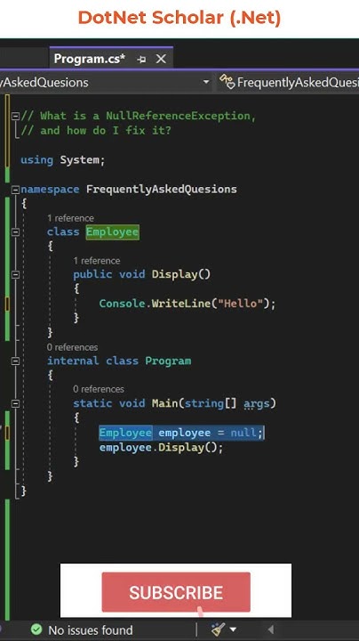 C Programmers Faq 005 Dotnet Scholar Shorts Csharp Dotnet Developer Programmer Youtube