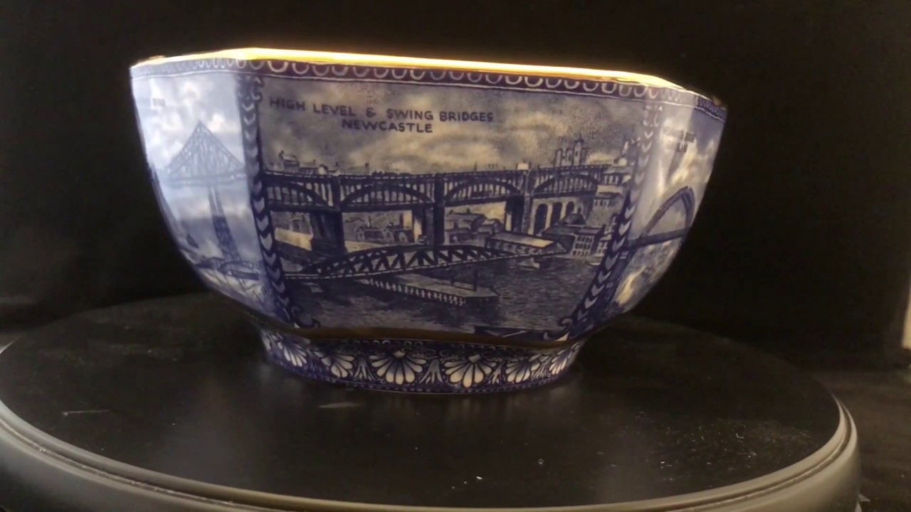 Wade Pottery for Ringtons Ltd Tea Merchants, Blue and White Hexagonal ...