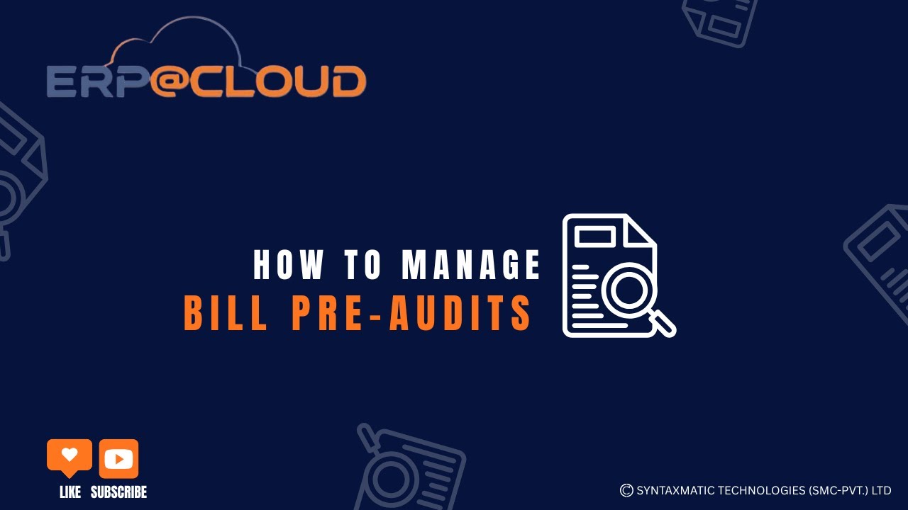 Bill Pre Audits - YouTube