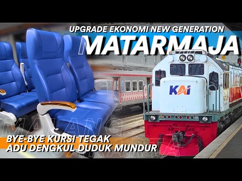 LEBIH NYAMAN ANTI PEGAL‼️ BYE BYE DUDUK TEGAK ADU DENGKUL👋 Naik KA MATARMAJA Ekonomi New Generation