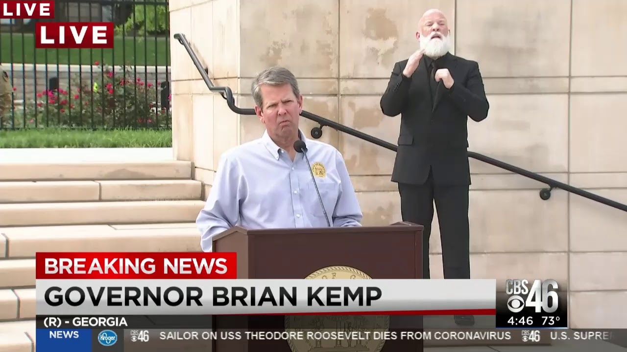 WATCH LIVE: Governor Kemp press conference on GA storm damage and ...