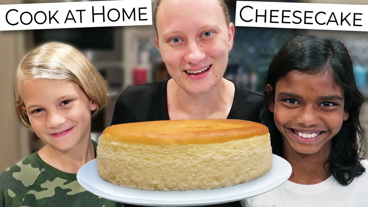Mother Daughter Son Bake Cheesecake // Dad's Birthday Gluten Free Cook ...