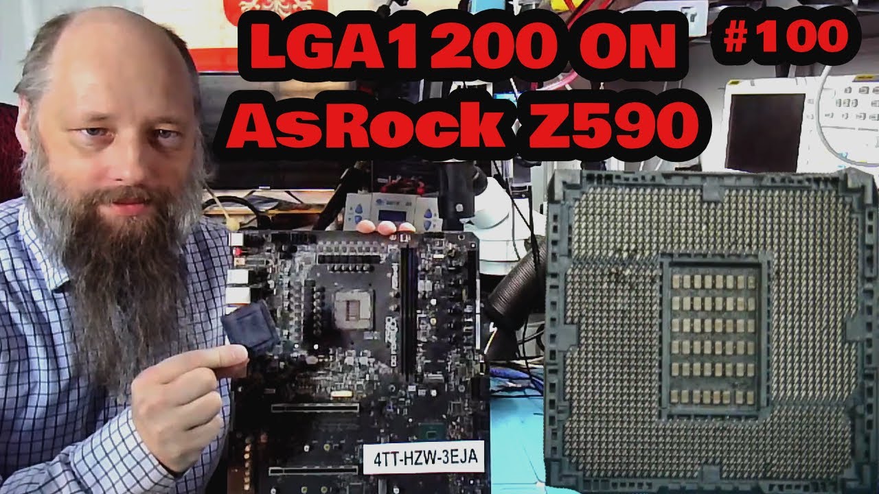 #100 | Free Socket replacement LGA1200 on AsRock Z590 - YouTube