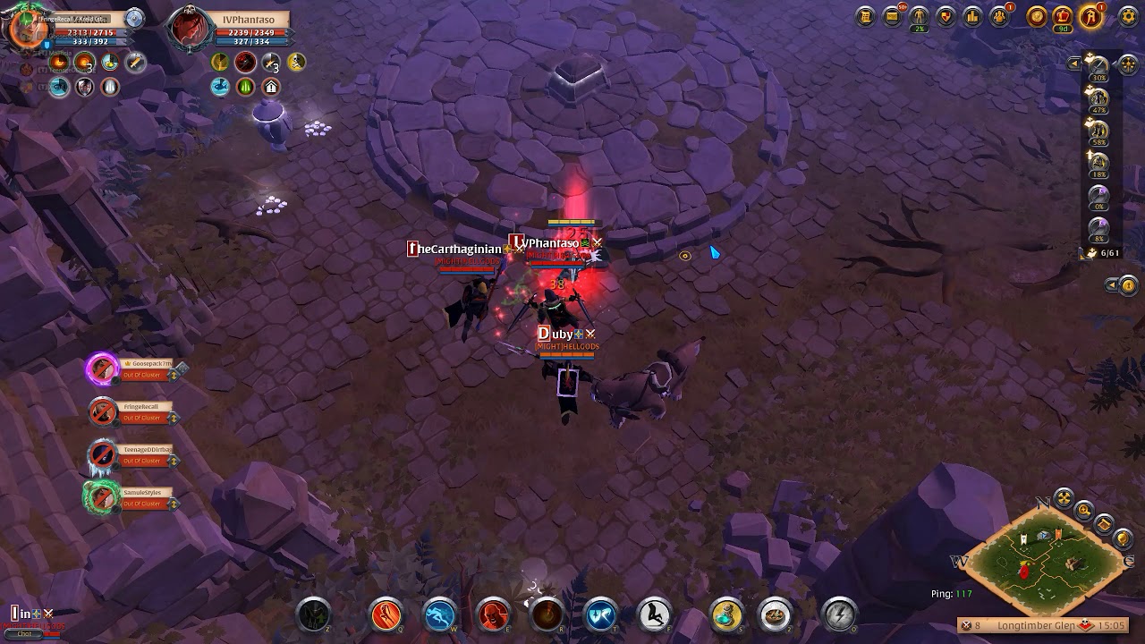 Albion 1 handed dagger pvp 1 v 4 Malific - YouTube