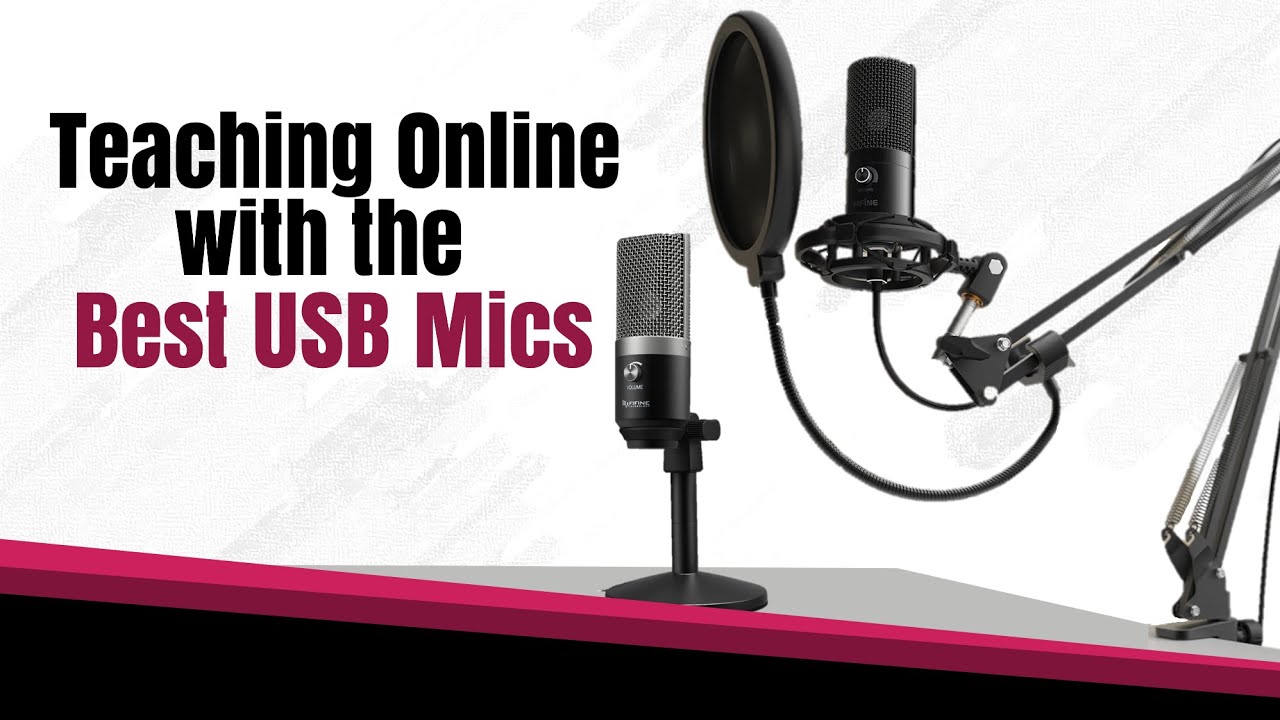 Fifine USB Microphones Review For Teachers: K670 and T669 - YouTube