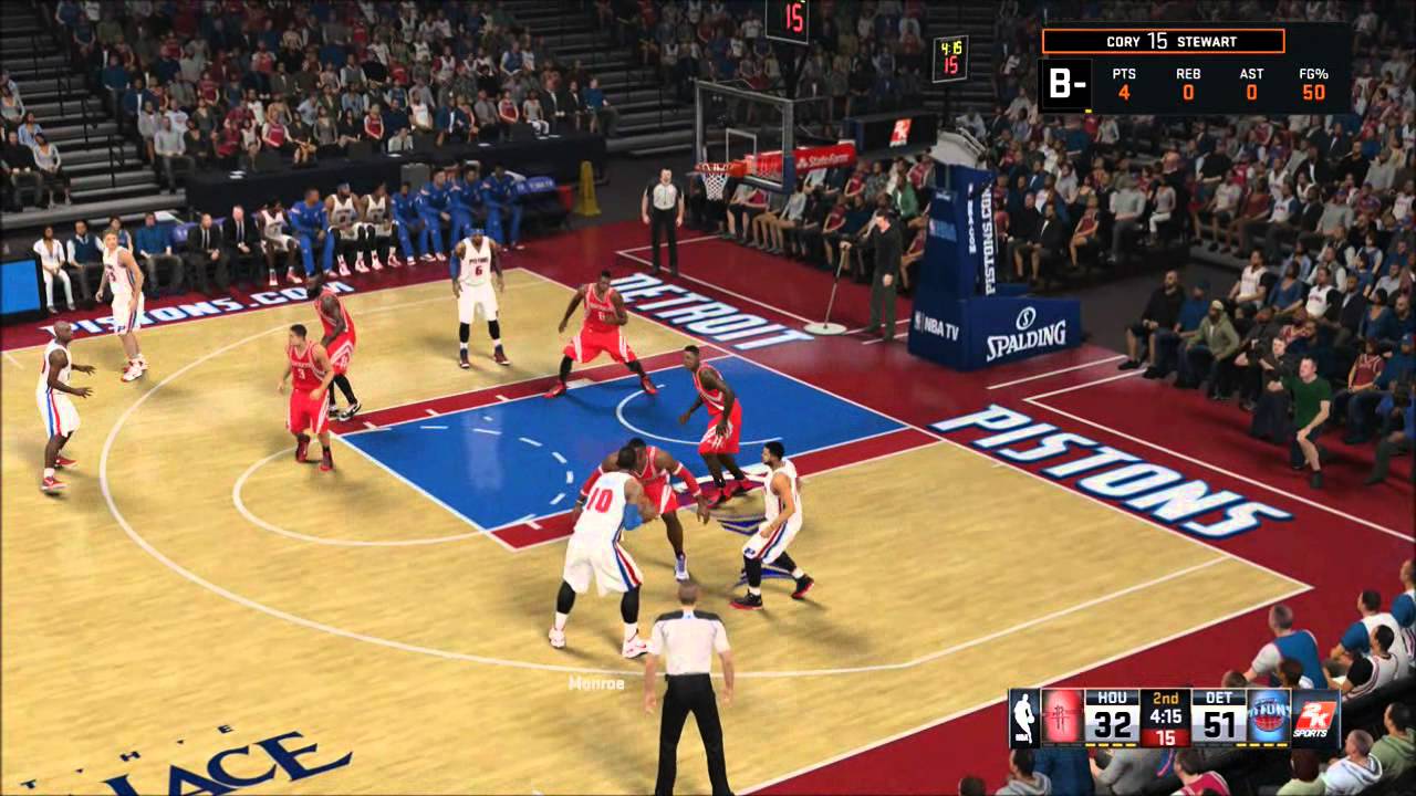 NBA 2K15 MyCareer - Houston Rockets vs Detroit Pistons (Xbox One) - YouTube