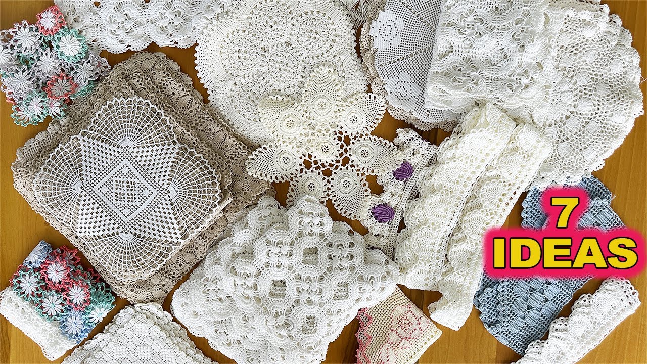 7 Best Ideas For Use Old Lace! - YouTube