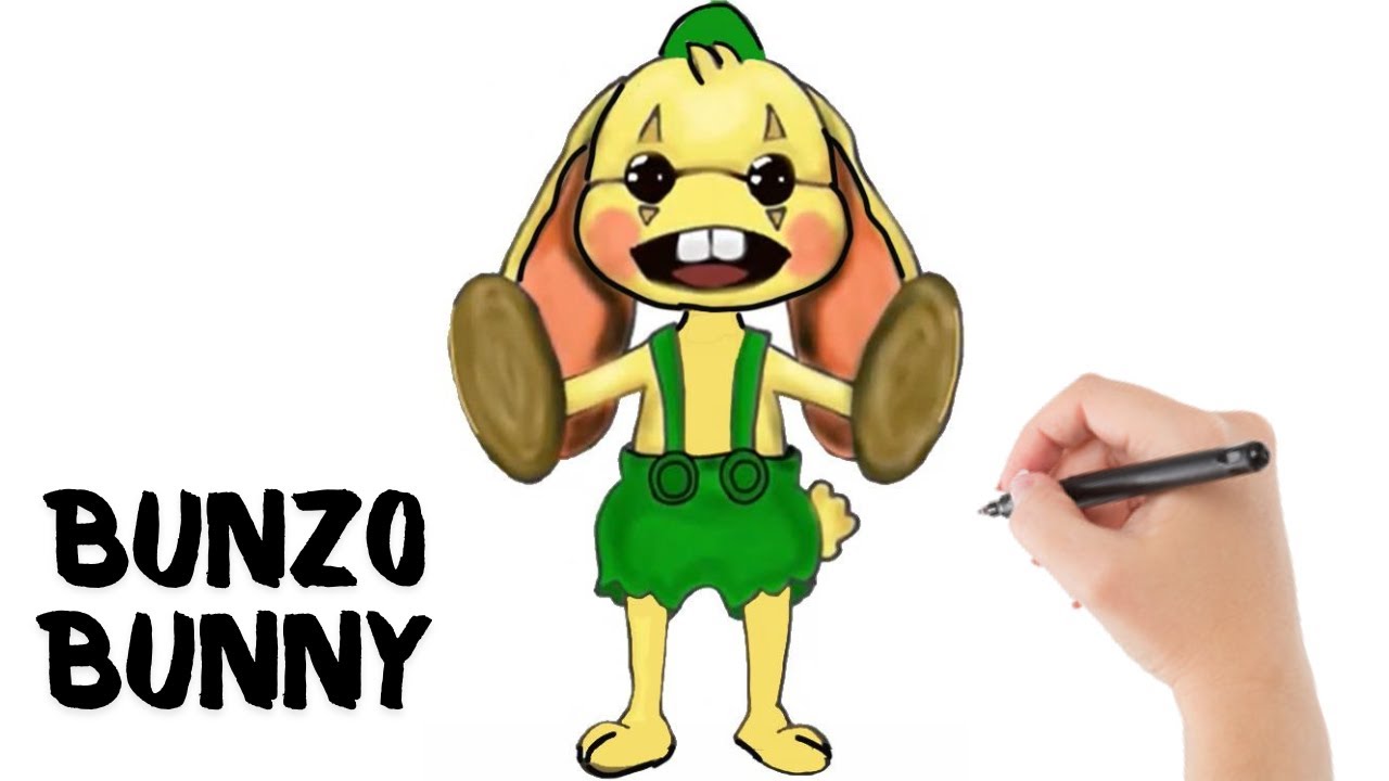 Dibujando a Bunzo Bunny | Fanart Paso a Paso de Poppy Playtime 2 - YouTube