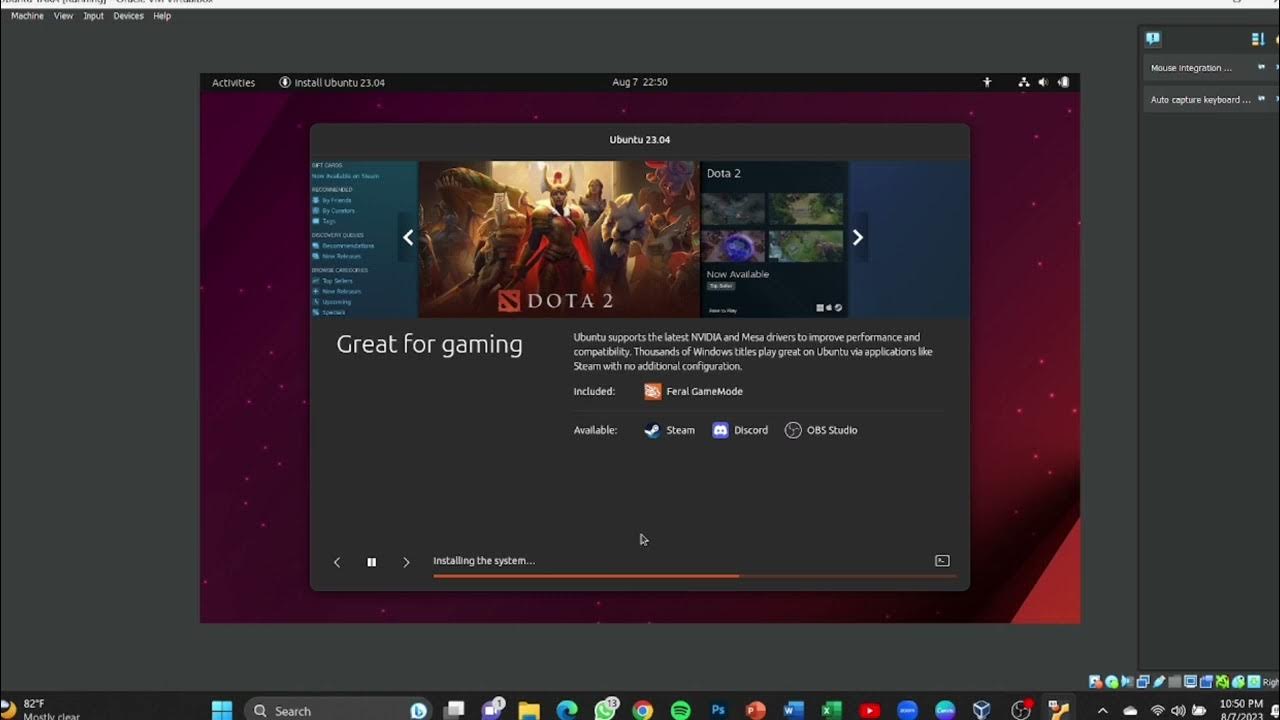 TUTORIAL MENGINSTALL UBUNTU SERVER 23.04 DI VIRTUAL BOX - YouTube