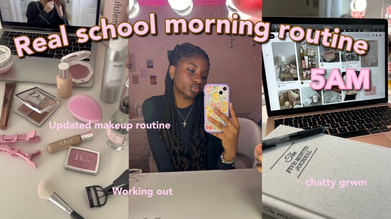 MY REAL BACK TO SCHOOL MORNING ROUTINE ♡| first day back from break ...