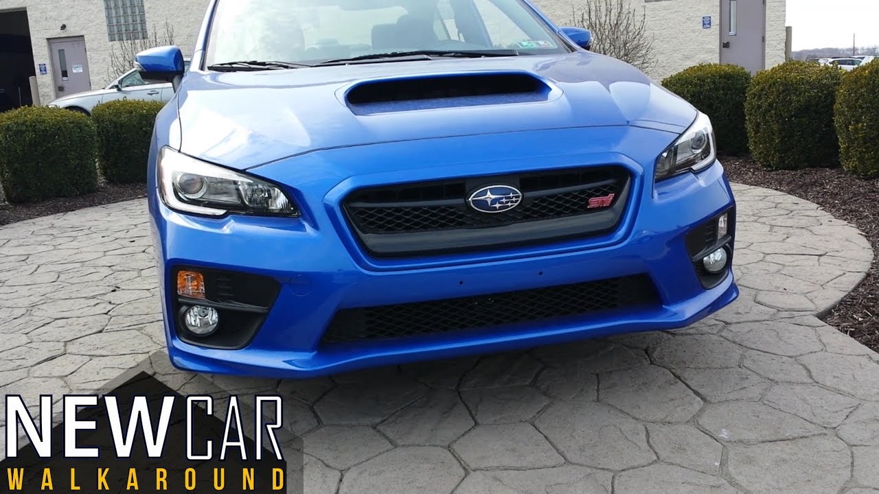 2016 Subaru WRX STI WR Blue Pearl - Walkaround In Depth Interior Trunk ...