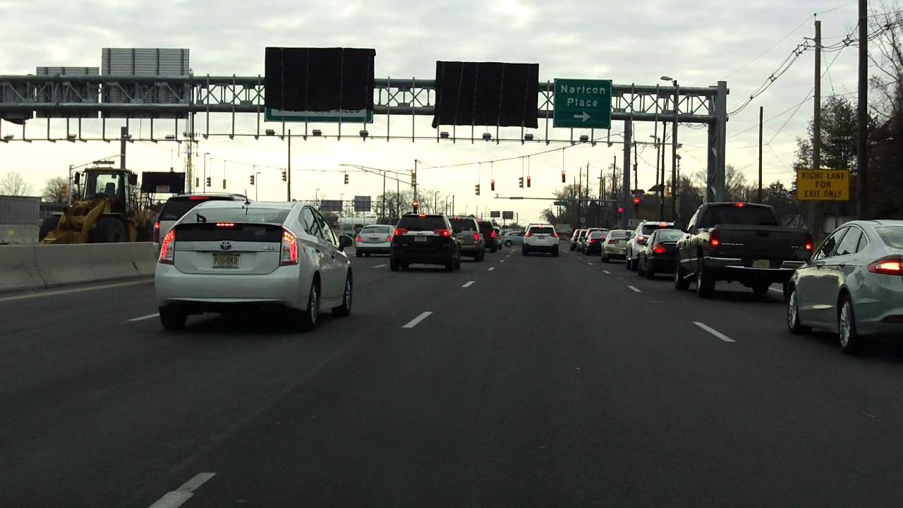 New Jersey Turnpike (Exit 9) outbound - YouTube