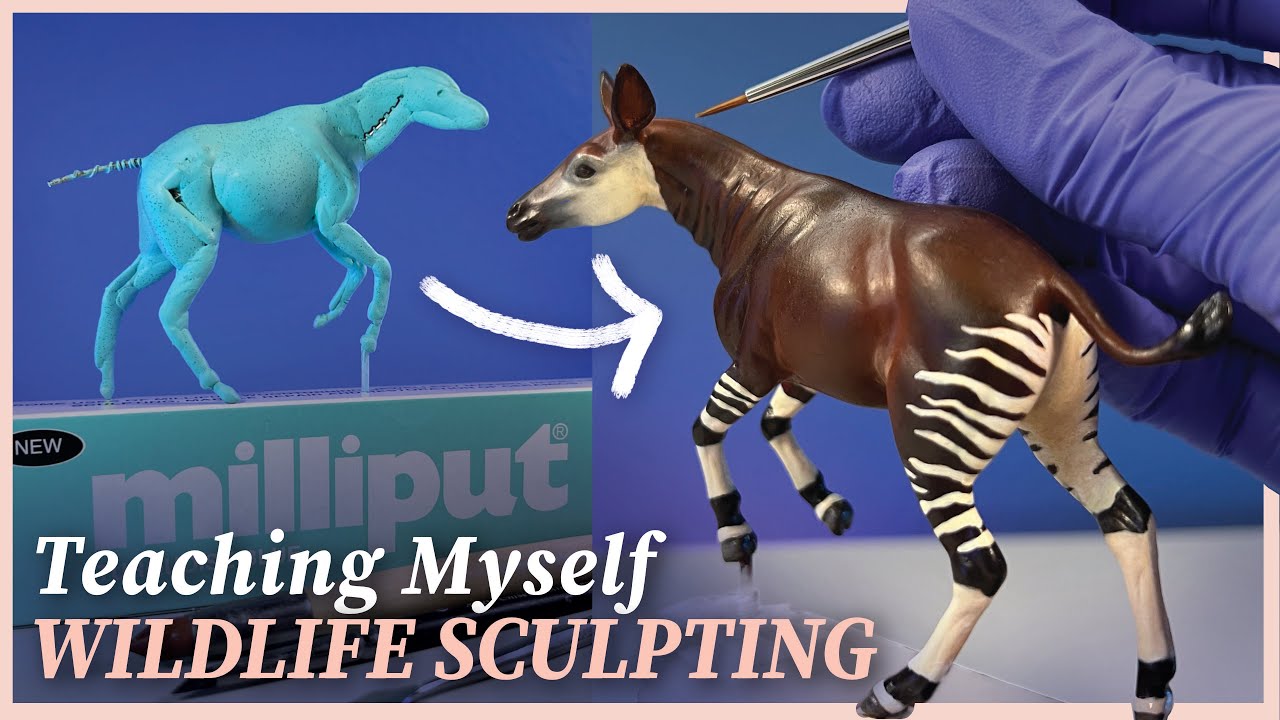 Finding Childhood Joy in Animal Art Again: SCULPTING & Painting an ...