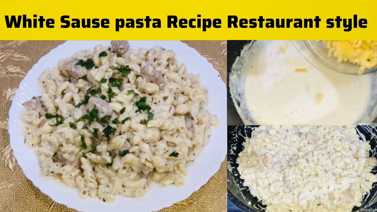 White sause chicken pasta Recipe ||Creamy white sause pasta || shumaila ...