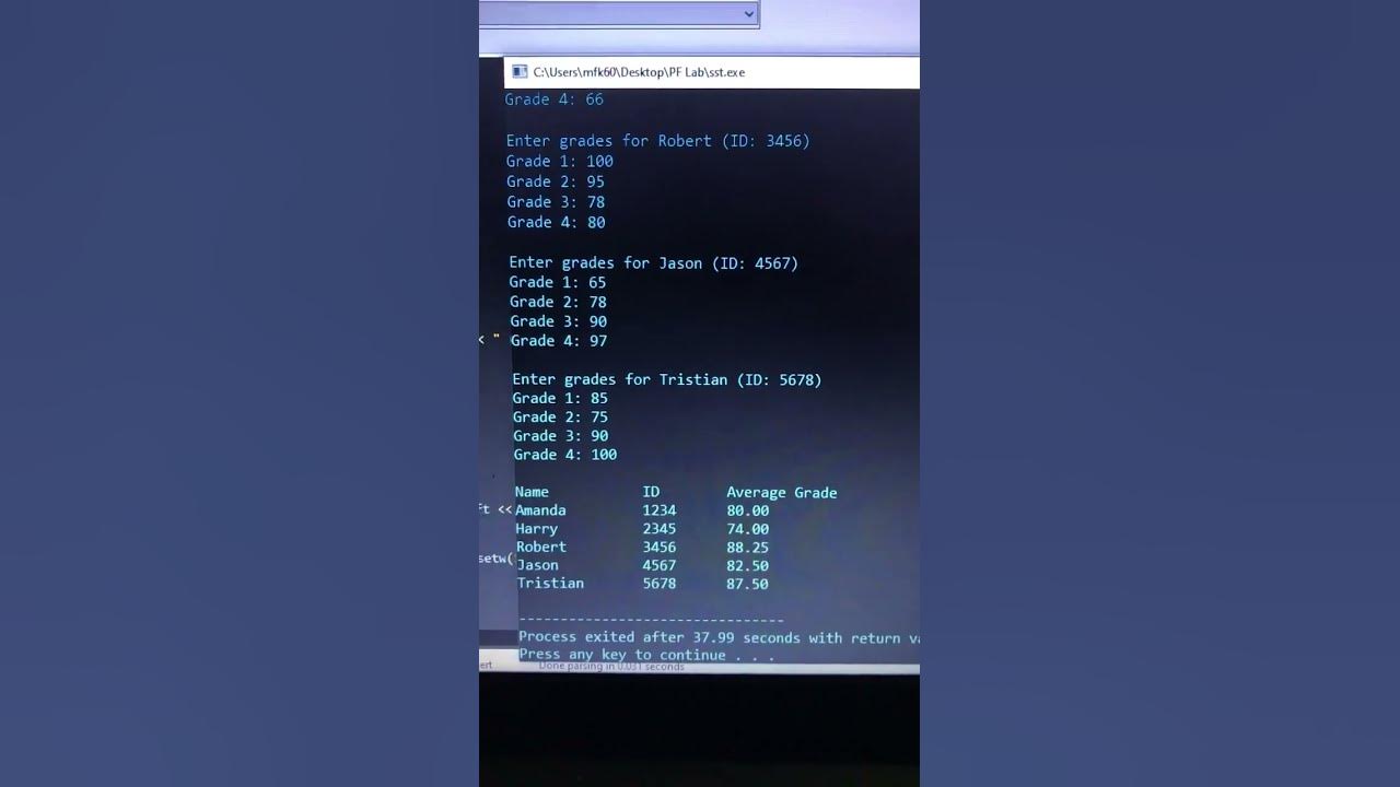 Grades Print C Coders Codemasters Codingninja Coderstokyo