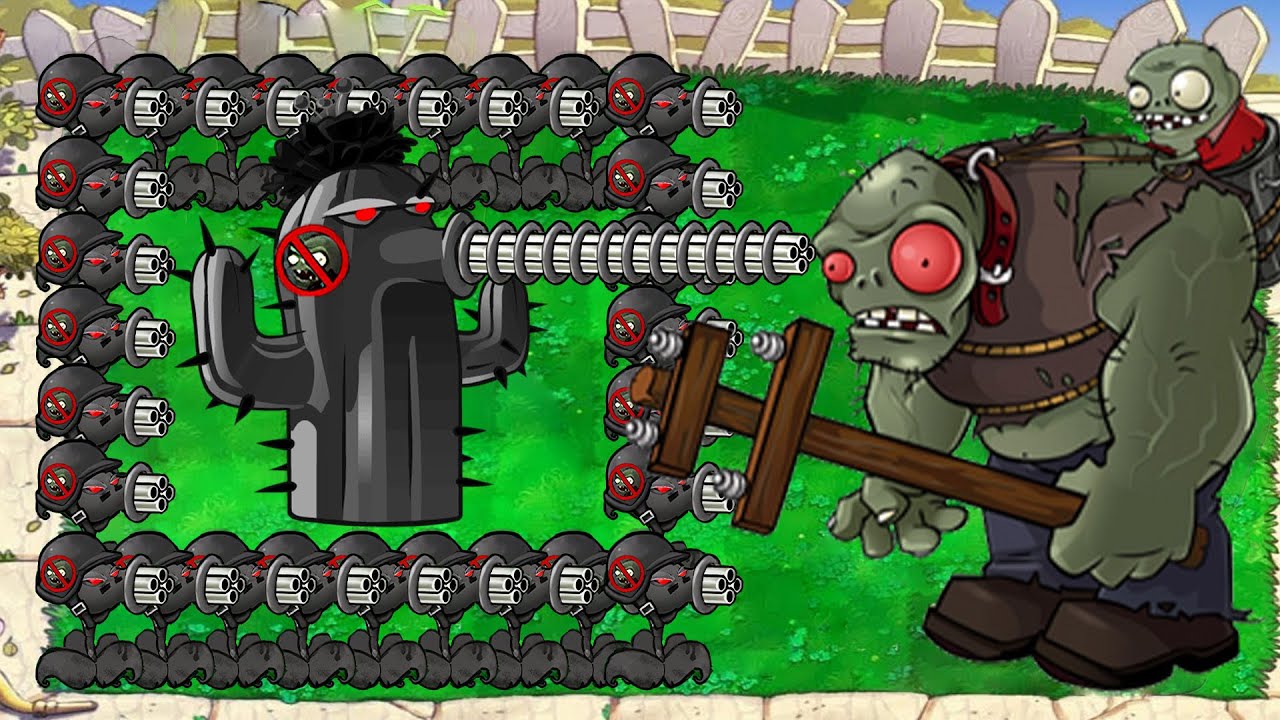 Doom Cactus Gatling vs Team Doom Dr.Zomboss - Plants vs Zombies Hack ...