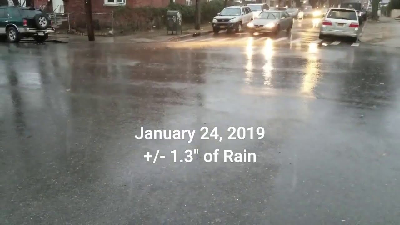NYC GI Bronx Demo Project NYC Stormcrete® Porous Gutters in the Rain ...