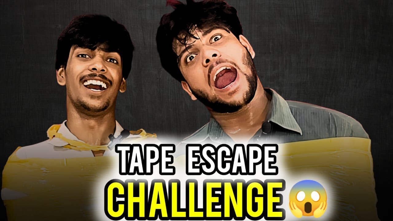 Tape Escape Challenge 😱 | Who Breaks Free First? - YouTube