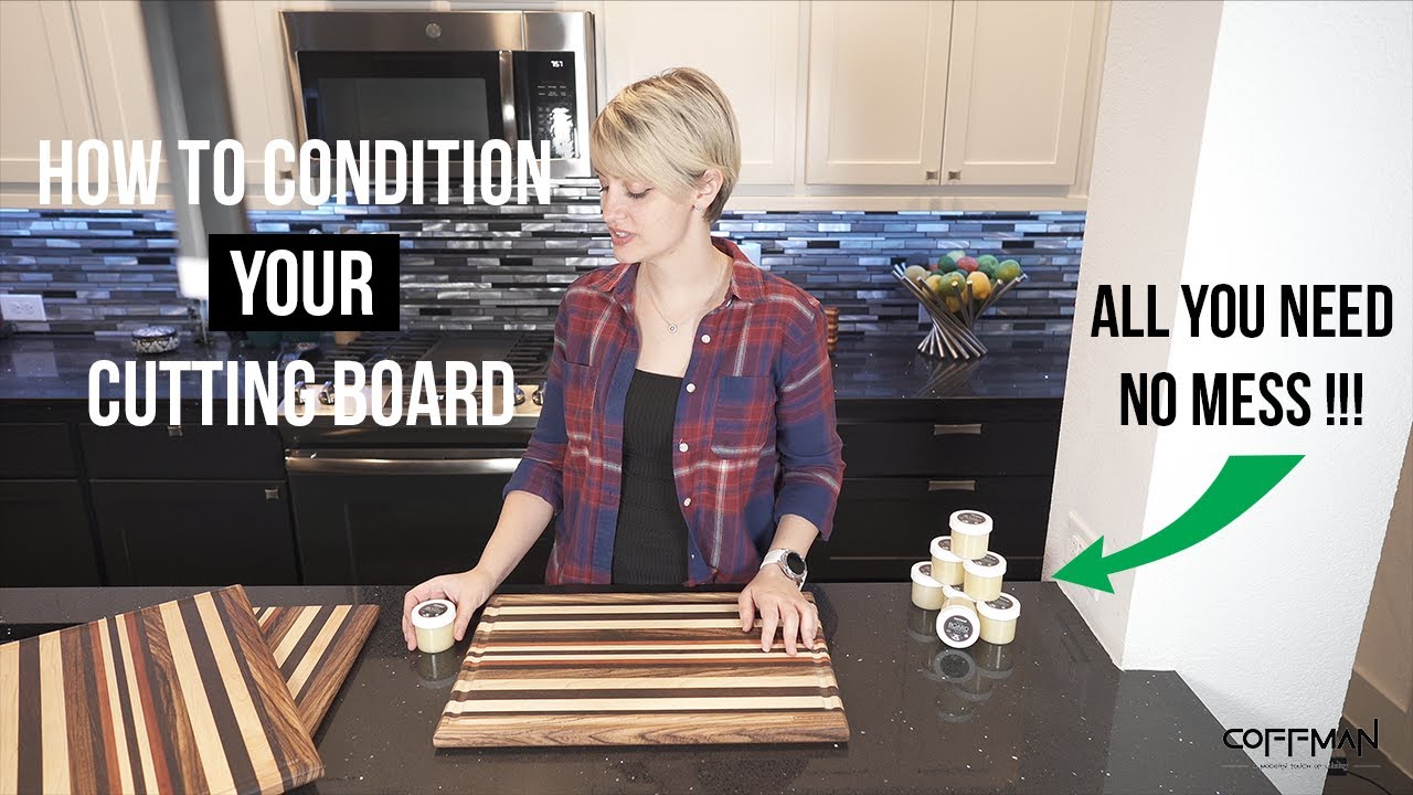 How to Condition Your Cutting Board Mess Free! - YouTube