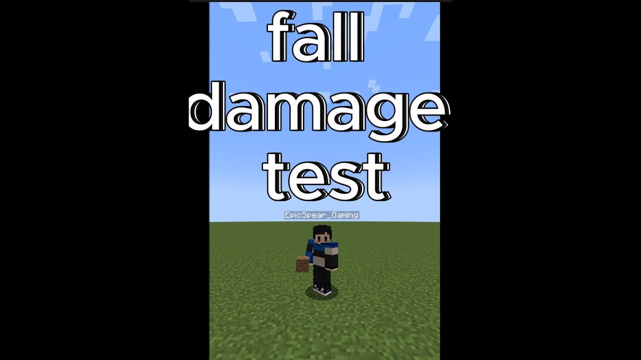 Fall Damage Test - YouTube
