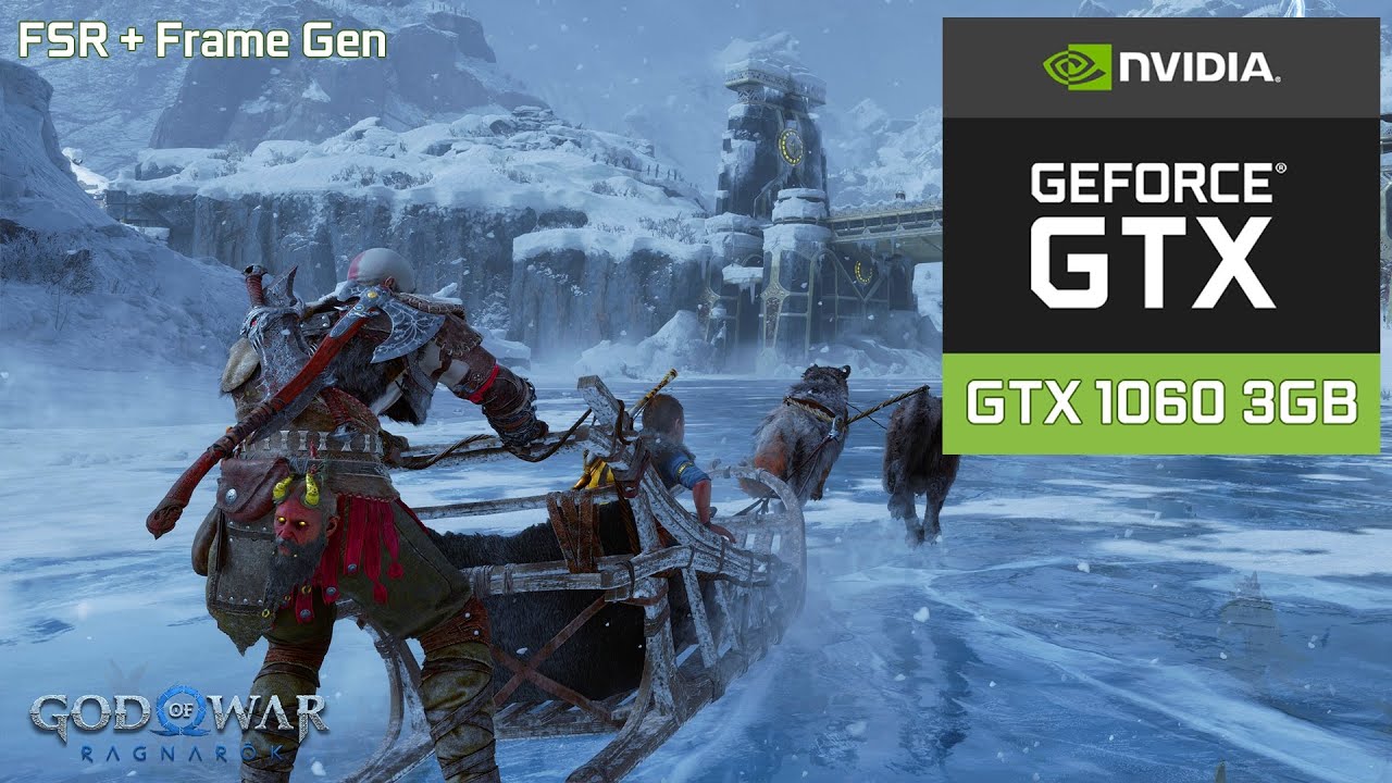 GTX 1060 3GB - God of War Ragnarok - FSR3 + Frame Gen - YouTube