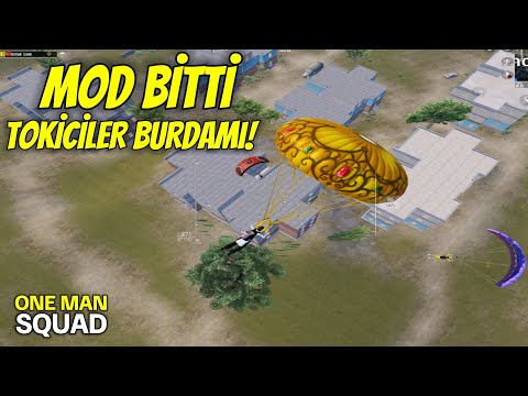 MOD BİTTİ TOKİCİLER BURDAMI !  BURAK GAME SOLO SQUAD PUBG MOBİLE