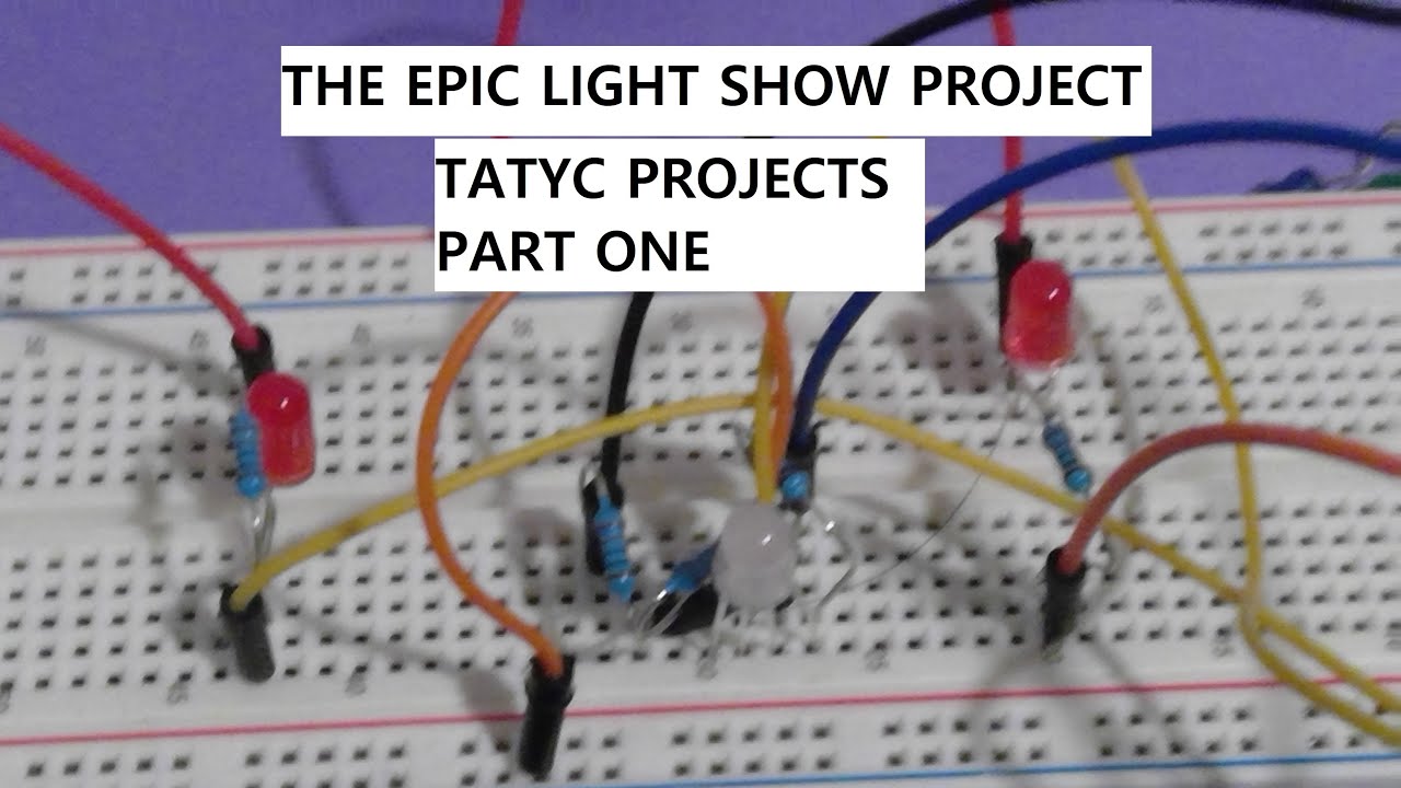 The Arduino Light Show Pt 1 Upper Breadboard and power - YouTube