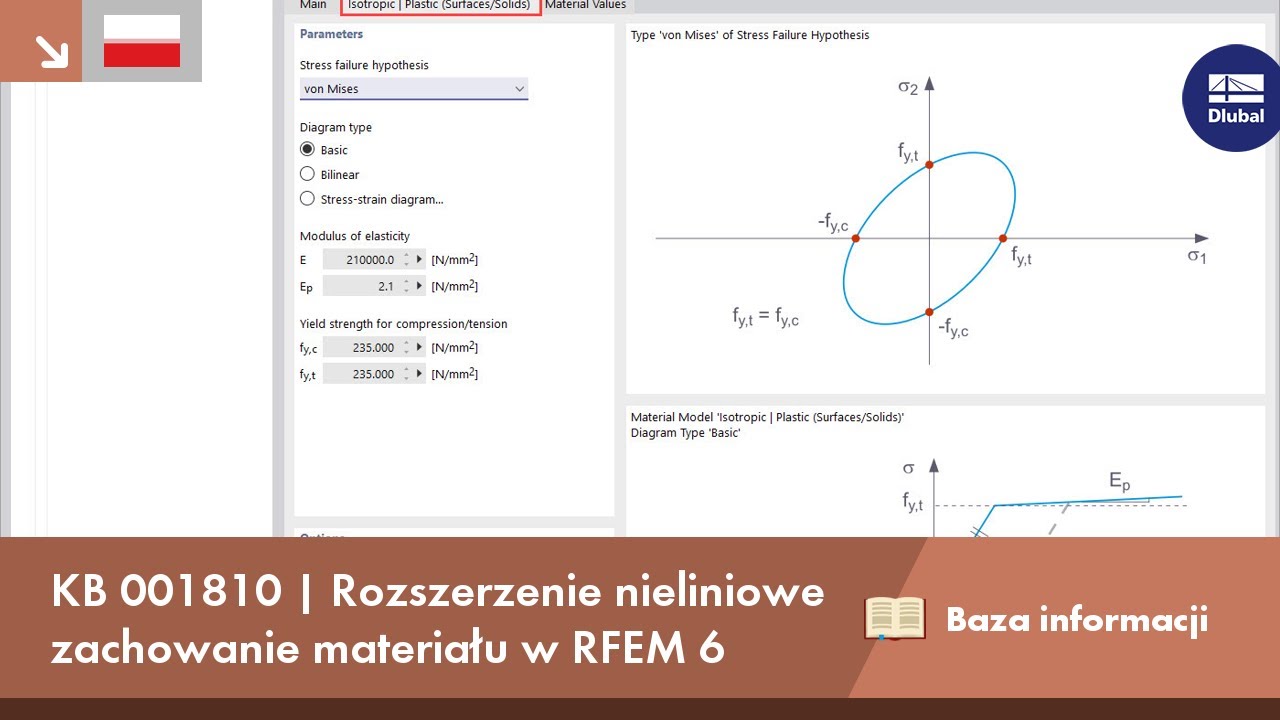 [EN] KB 001810 | Rozszerzenie Nieliniowe zachowanie materiału dla RFEM 6 - YouTube